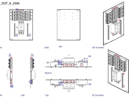 Typical ABB SMDB Panel Incomer Up To 400A 50KA Adjustable Outgoing 6x Up To 100A 18KA Panels