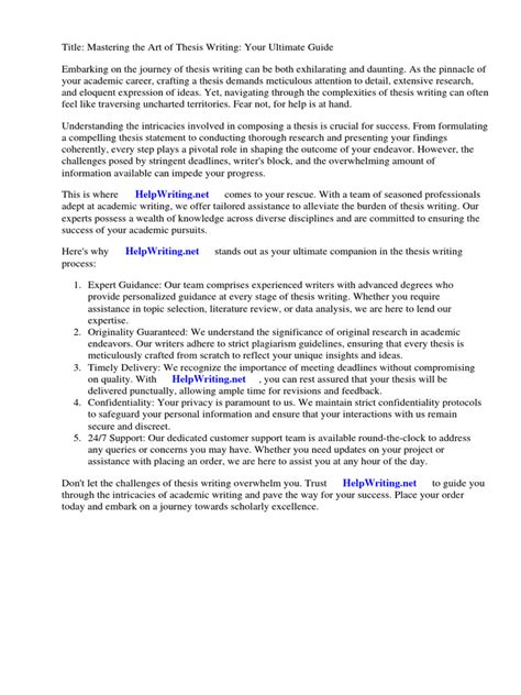 Thesis How To Make Pdf Thesis Essays