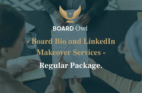 Regular Board Bio And Linkedin Makeover Package