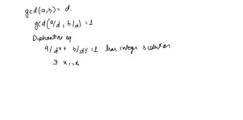 SOLVED Show That For Any Integers A And B There Are Integers M And N Such That Gcd A B Ma