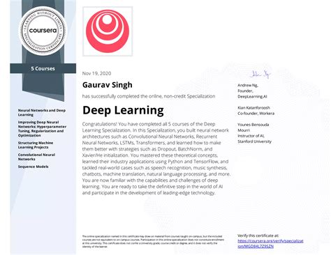 deep learning specialization pdf