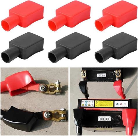 6 Pieces Battery Terminal Covers Battery Terminals Positive And