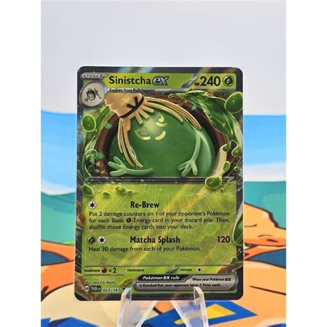 Pokemon Card Sinistcha Ex 023167 Eng Twilight Masquerade Sv06