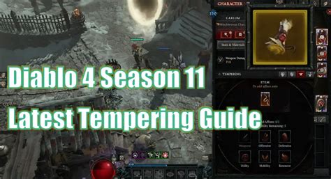 Diablo 4 Season 11 Latest Tempering Guide How To Farm Scroll Of