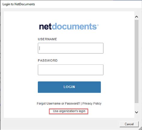 use the netdocuments folder import tool with single sign on optiable