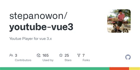 Github Stepanowonyoutube Vue3 Youtue Player For Vue 3x