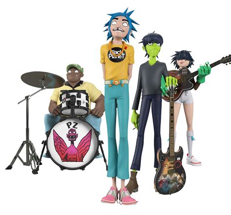 Superplastic x Gorillaz Song Machine Band Vinyl Figures Russel Gorillaz ...