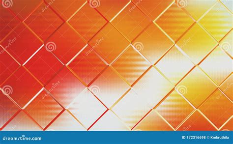 Abstract Orange And White Square Background Graphic Stock Illustration