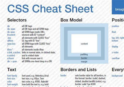 cheatsheets6 web design tips graphic design tips web design