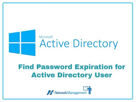 Find Password Expiration For Active Directory User 2025 Guide