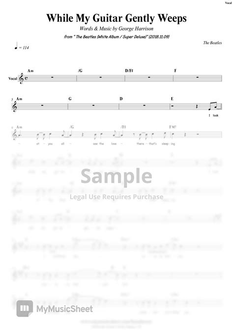 As My Guitar Gently Weeps Chords