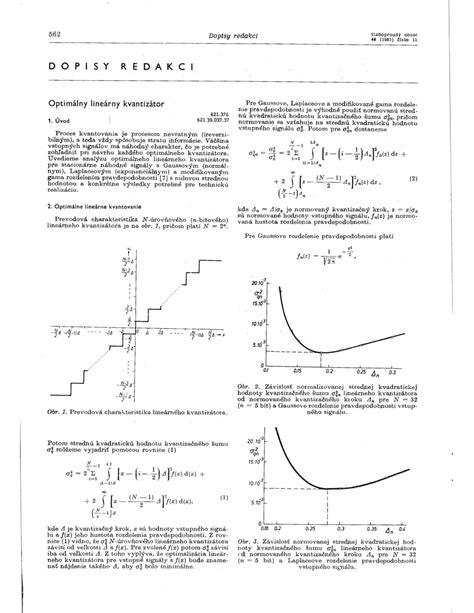 Pdf An Optimum Uniform Quantizer