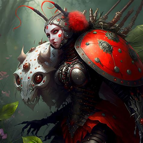 Warrior Ladybug No3 Painting By Draszyr R Fine Art America