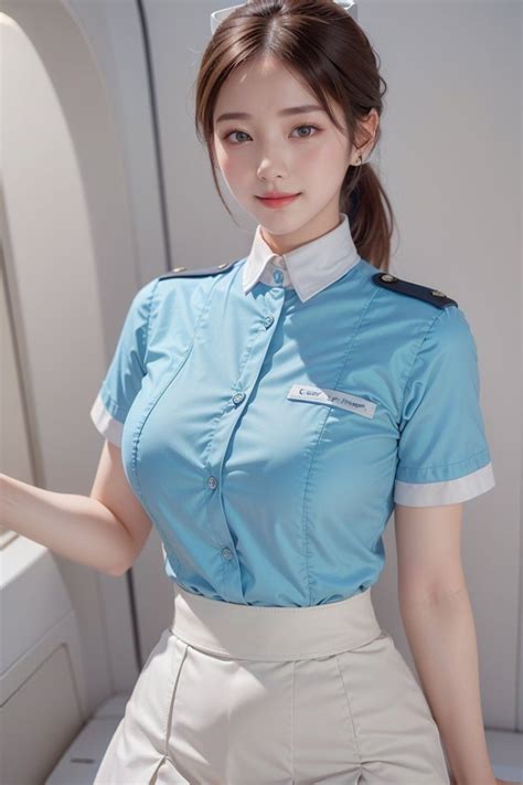 Ai가 그린 이쁜 승무원 후방주의 짤티비 Jjtvkr