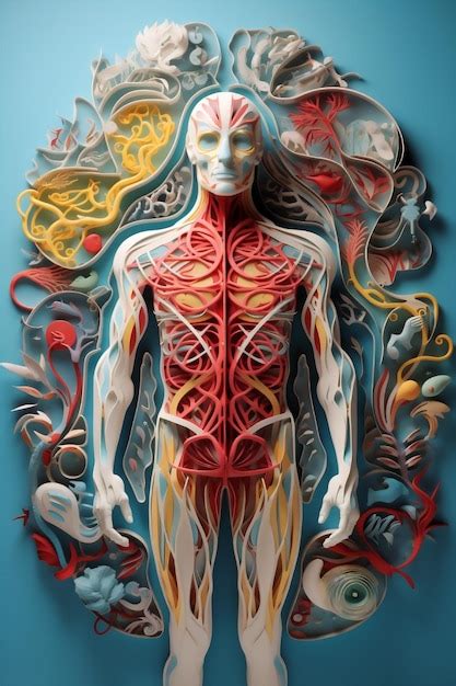 Premium Ai Image 3d Model Concept Of Endocrine System