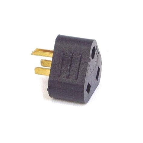 Us Hardware 125v 15a Black Rv Compact Adapter True Value Hardware