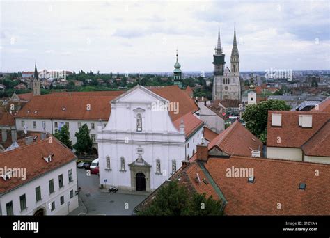 Church Sveta Katarina St Catherine And Cathedral St Stephen Zagreb