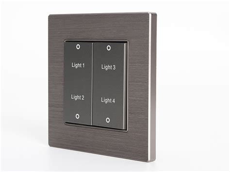 Dry Contact Technology 4 Gang 24v Dc Light Control Push Button Switch