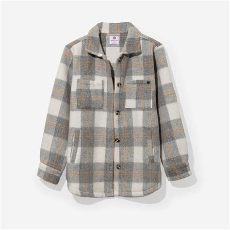 Personalized Fuzzy Shacket Monogrammed Cozy Shirt Jacket