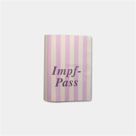 Impfpass Hülle „streifen“ Rosa