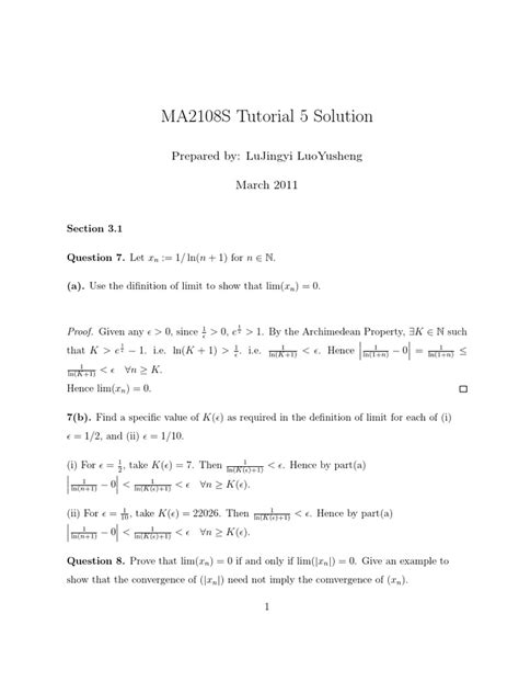 Sequence Pdf Sequence Mathematical Proof