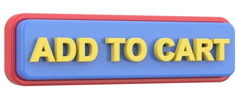 Premium Photo Add To Cart Button 3d Illustration