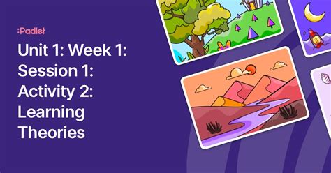 unit 1 week 1 session 1 activity 2 learning theories