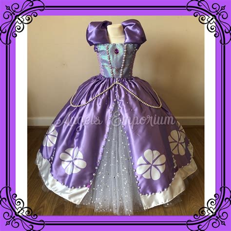 Luxury Sofia The First Inspired Tutu Dress Lilac Princess Etsy Uk