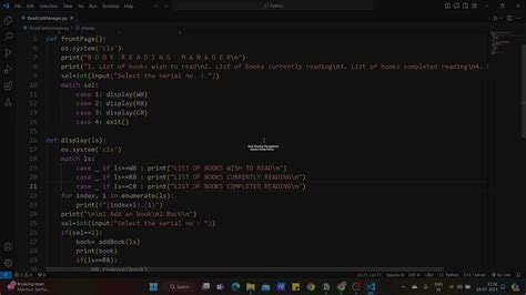 Jobin C Johnson On Linkedin Python Programming Project Bookmanagement