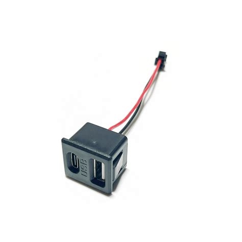 Usb Female Socket Type C Double Socket Usb A Female Lamp Charging Modified Power Socket With