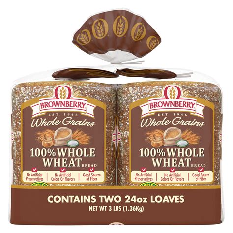 Brownberry 100 Whole Wheat Bread 224 Ounce Loaves 599 At Costco
