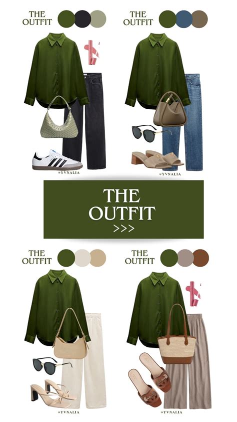 Green Shirt Outfit Ideas Green Shirt Outfit Ideas For Women Green Shirt Outfit Inspiration