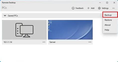 Windows 11 10에서 원격 데스크톱 앱 설정을 백업하는 방법 Amk Station Korea