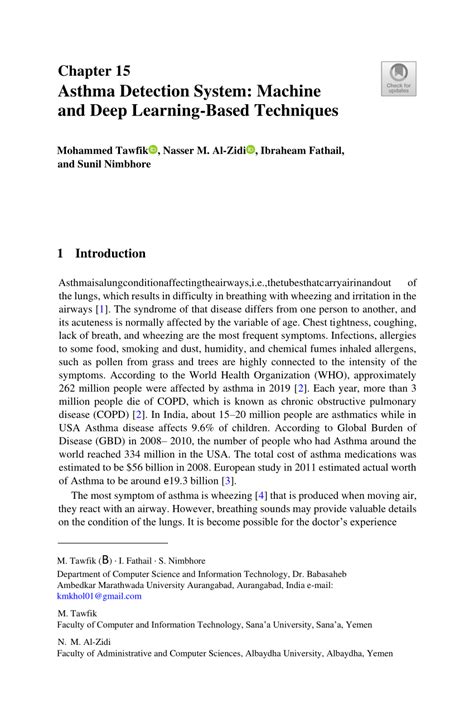 Pdf Asthma Detection System Machine And Deep Learning Based Techniques