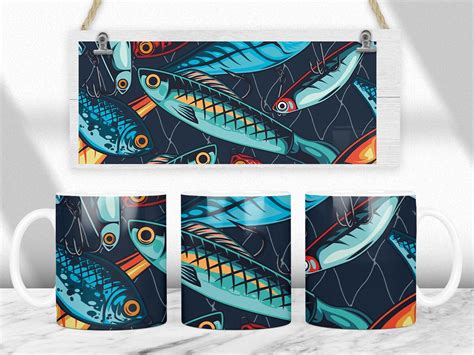 Fishing Bass Fish 11oz And 15oz Subl Graphic By Freesublimations