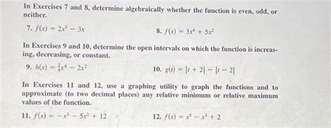 Solved In Exercises 7 And 8 Determine Algebraically