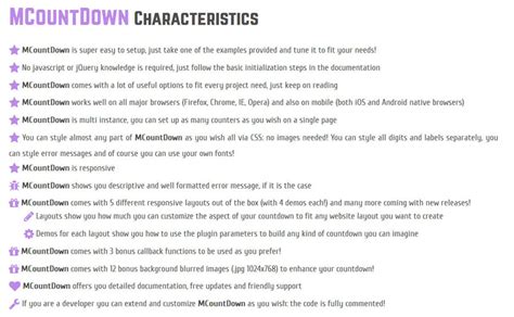 MCountDown Responsive JQuery Countdown Plugin By Fedesib CodeCanyon