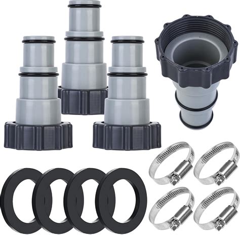 4 Pack Pool Hose Adapter Pool Pump Hose Connector Type A Replacement Hoses Adapter