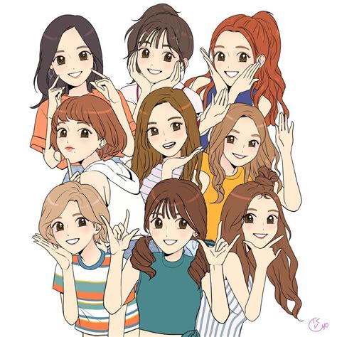 Descubre 31 Ideas De Twice En Este Tablero De Pinterest Versión Anime