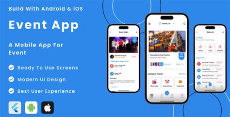 Event App Flutter Mobile App Template Code Market