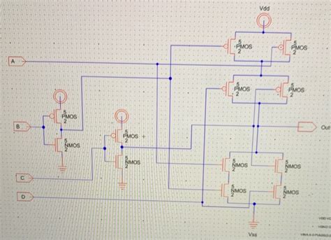 solved i have electric vlsi schematic design below please