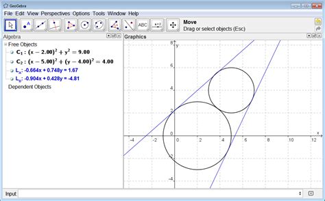 Geometry Common Tangent To Two Circles Mathematics Stack Exchange