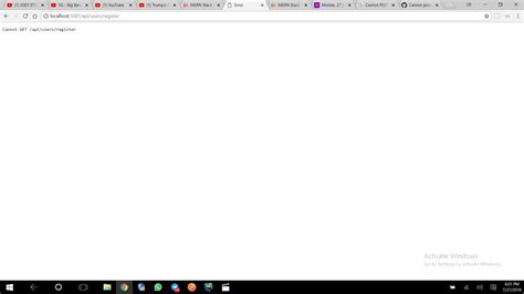 Express Cannot Post Apiusersregister Stack Overflow