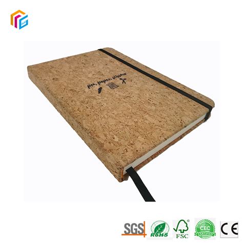 custom wooden paper hardcover diary exercise blank notebook writing