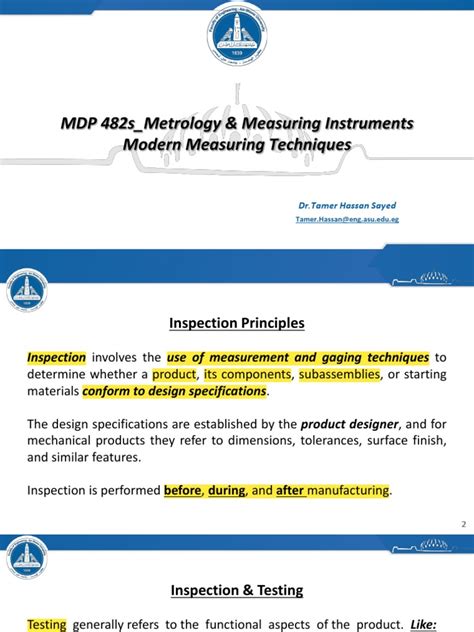 Automated 100 Inspection Enabling Accurate Dimensional Measurement