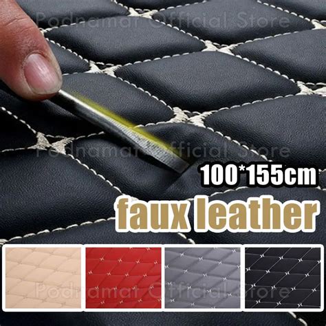 100cm Thick Faux Leather Fabric For Upholstery Furniture Car Interior Floor Background Wall