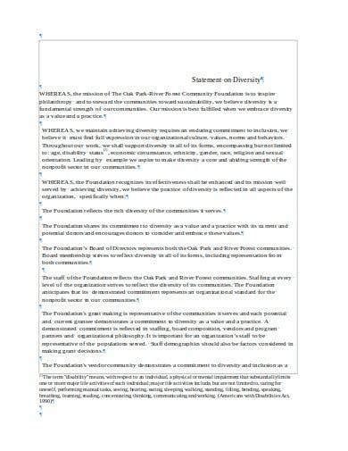 Free 10 Diversity Mission Statement Samples In Ms Word Pdf