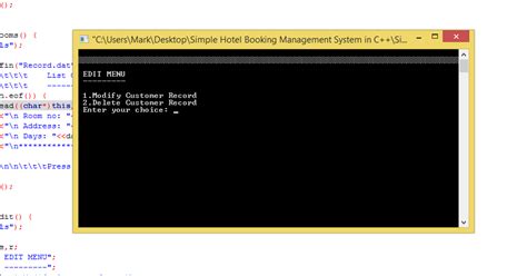 Simple Hotel Booking Management System In C Free Source Code SourceCodester