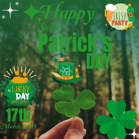 Copy Of Green Joyful Saint Patricks Day Instagram Post Postermywall