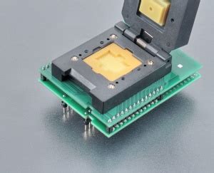 DIL28 LCC28 2 ZIF CS Programming Programmer Adapter Socket Converter Package LCC28 Elnec